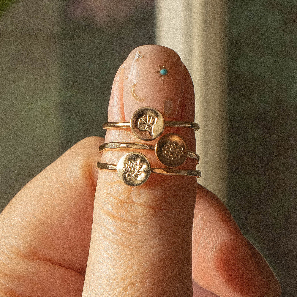 Birth Flower Ring – Aja Jewelry