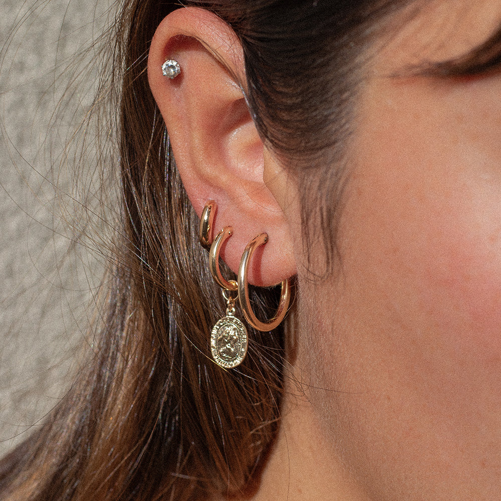 Sahara Basic Hoops (22MM) – Aja Jewelry