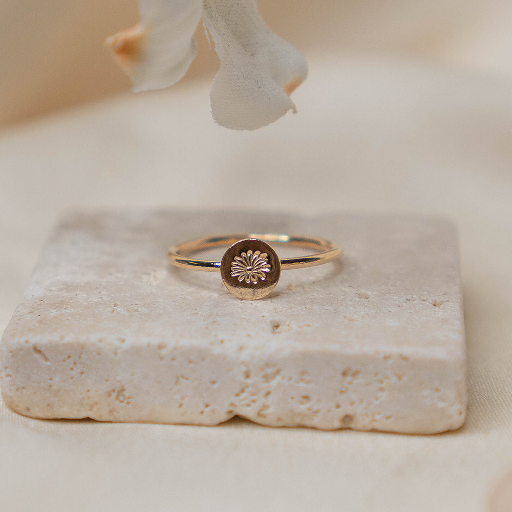 Birth Flower Ring – Aja Jewelry