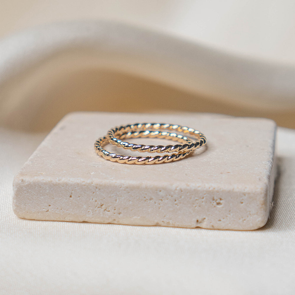 Thick Twist Band – Aja Jewelry